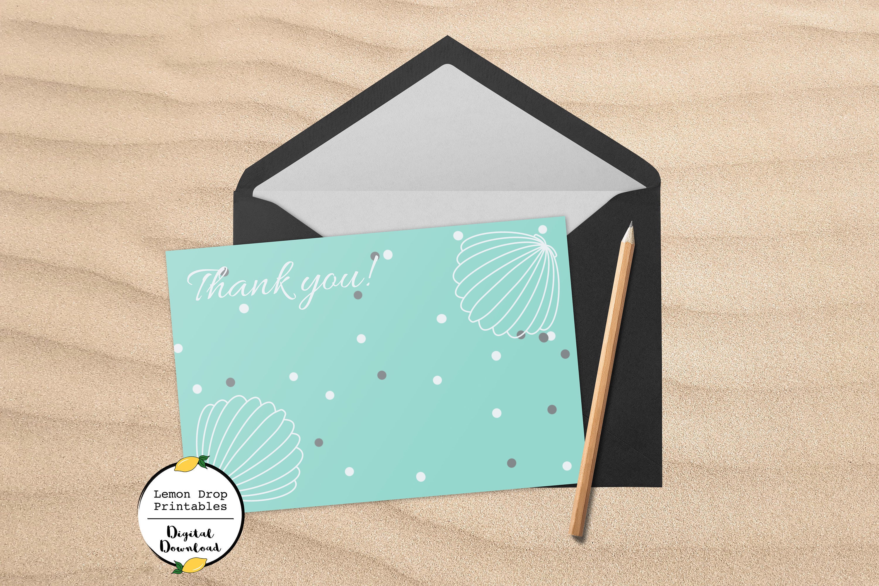 Seashell Card Template