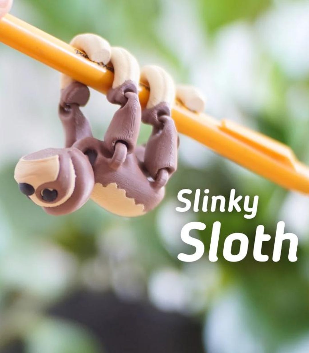 Slinky Sloth – Articulated 3D Printed Sloth Toy | Relaxing Desk Pet ...