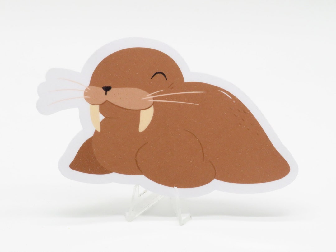 Walrus Sticker Wild Animals Stickers Laptop Water Bottle Bullet Journal ...