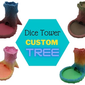 Custom Tree Dice Tower by Vera's Arts & Dice - Unique RPG Accessories ...