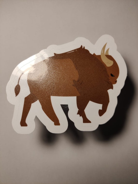 Alpine Animals Sticker Bundle Set of 4 Unique Designs Bison Bear Moose ...