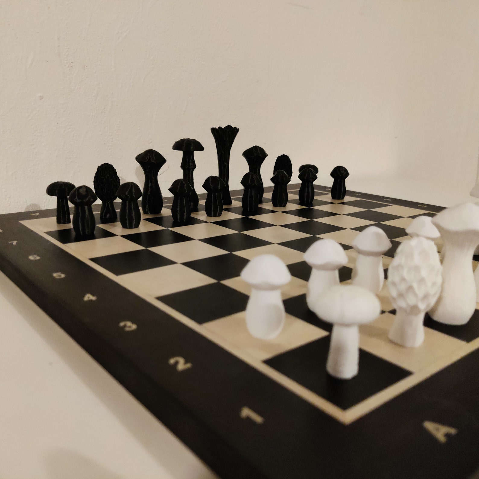Enchanted Mushroom Chess Pieces Set | Fantasy Chess Set by Vera's Arts ...