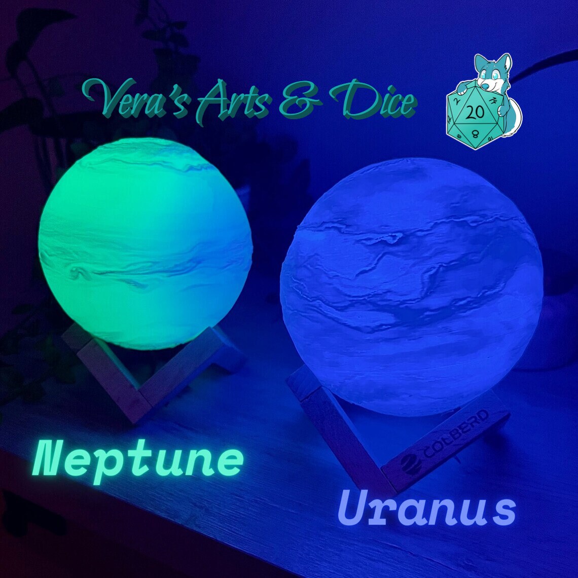 Planet Lamps - Ambient Lights - Saturn Neptune Pluto Uranus Mercury ...