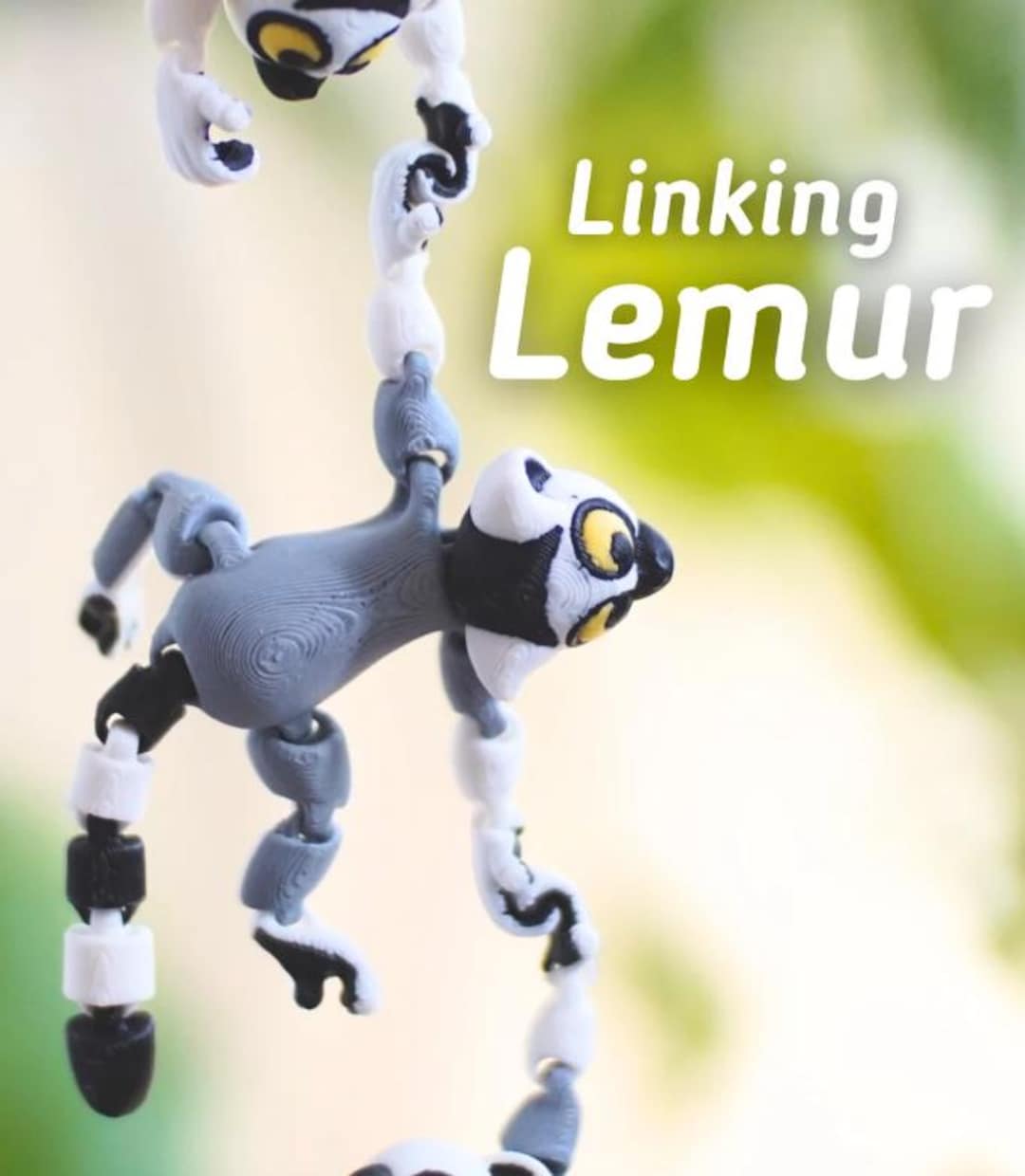 Linking Lemur – Articulated 3D Printed Lemur Fidget Toy | Connectable ...