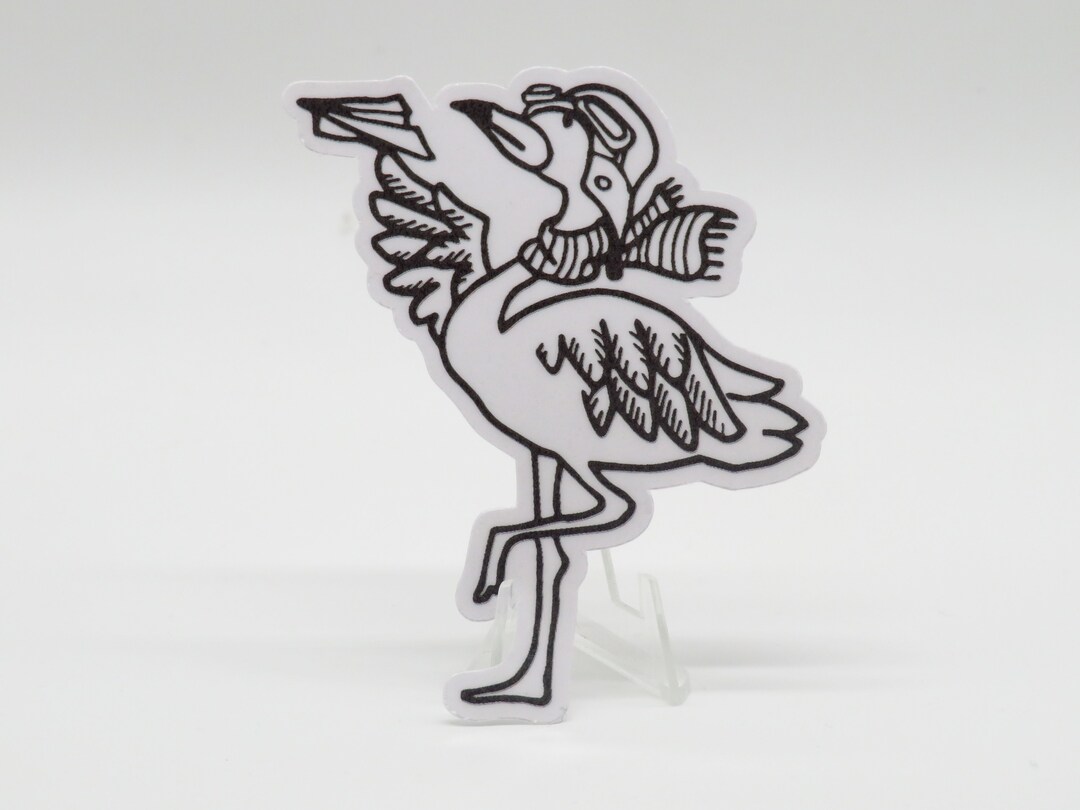 Paper Airplane Pilot Flamingo - Animals in Daily Life | Laptop ...