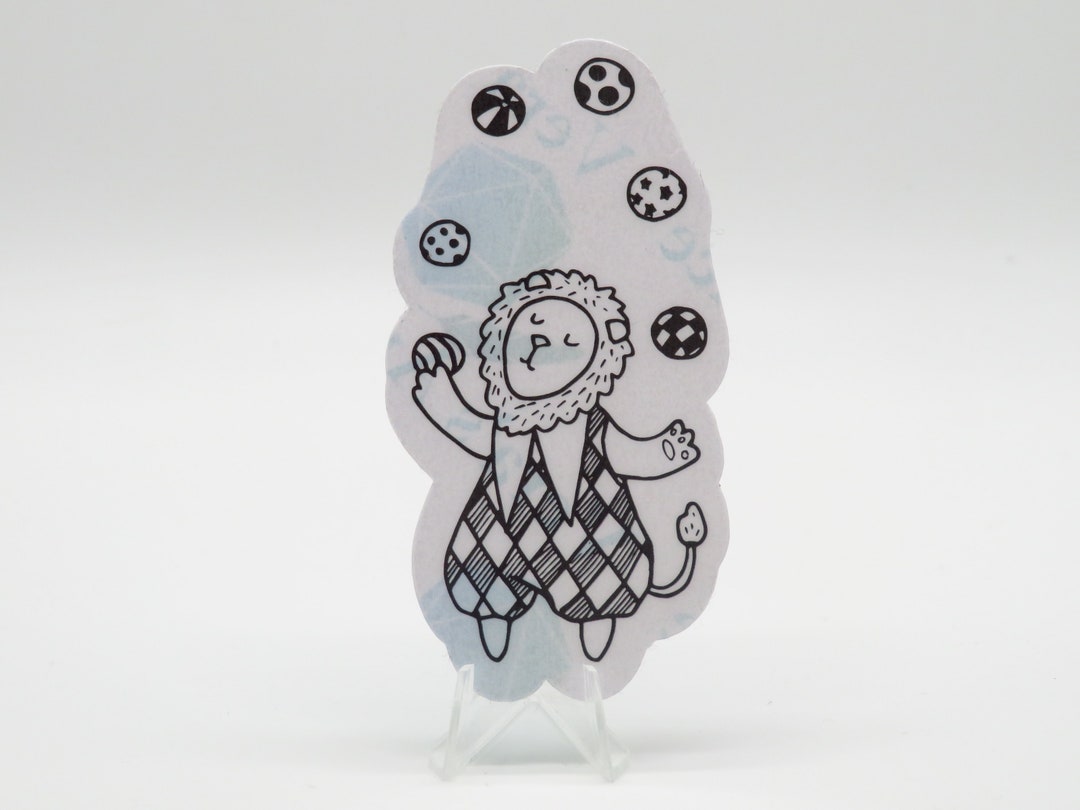 Lion Juggler Animals in Daily Life Laptop Bullet Journal Notebook ...