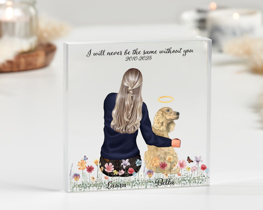 Memorial Plaque for Dog, Personalised Dog Loss Gift, Dog Loss Gift ...