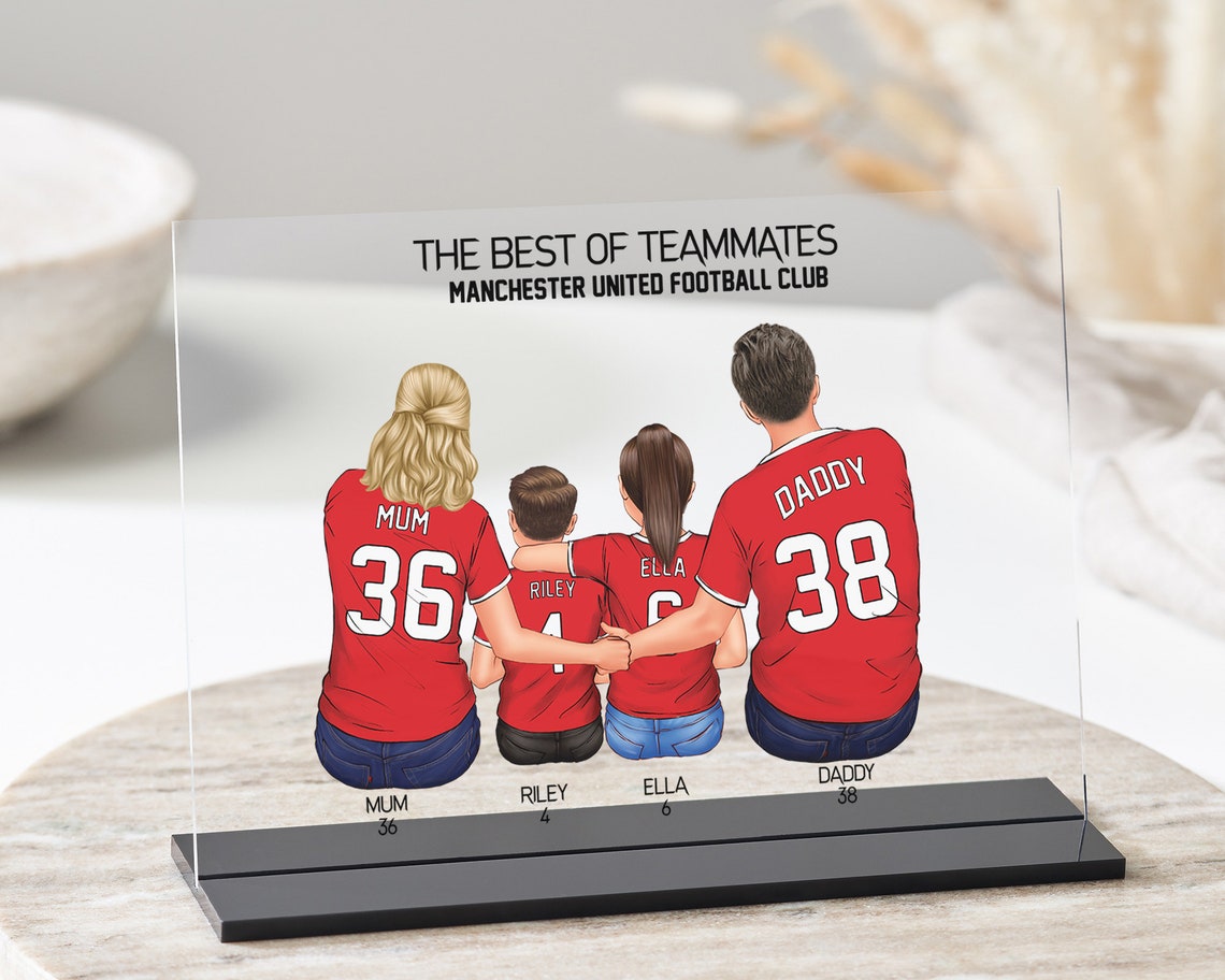 Personalised Fathers Day Football Shirt Print, Custom Football Gift ...