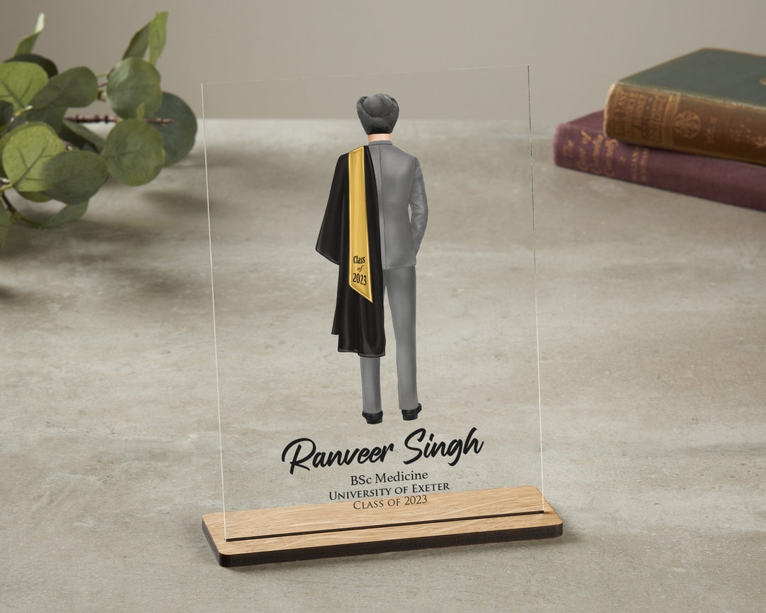Sikh Graduation Gift | Turban Graduation Gift | Personalised Male ...