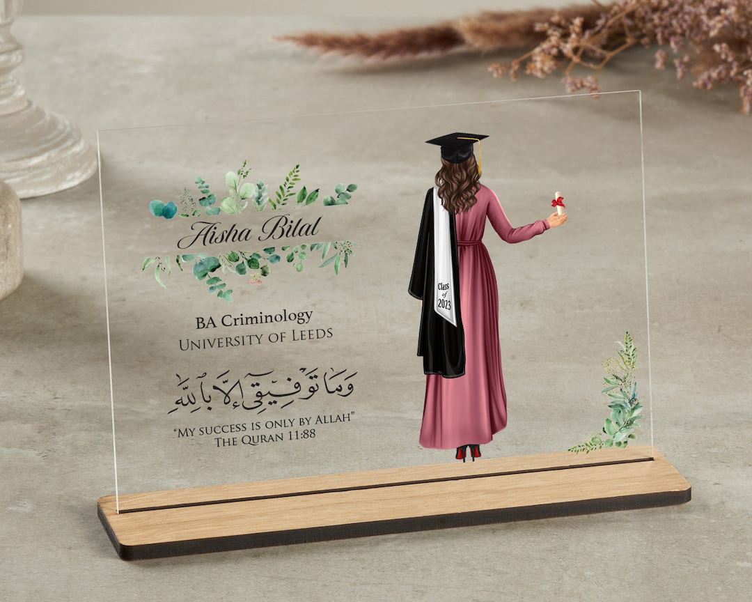 Muslim Graduation Gift | Islamic Gift for Her | Personalised Graduation ...