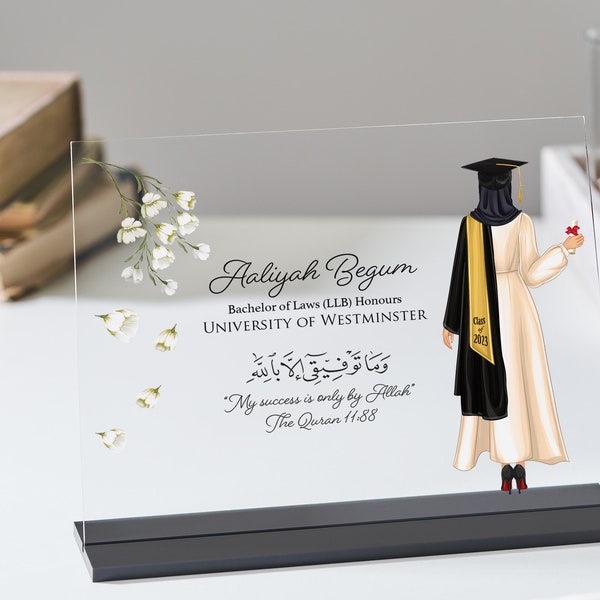 Acrylic Sign Graduation Muslim - Etsy