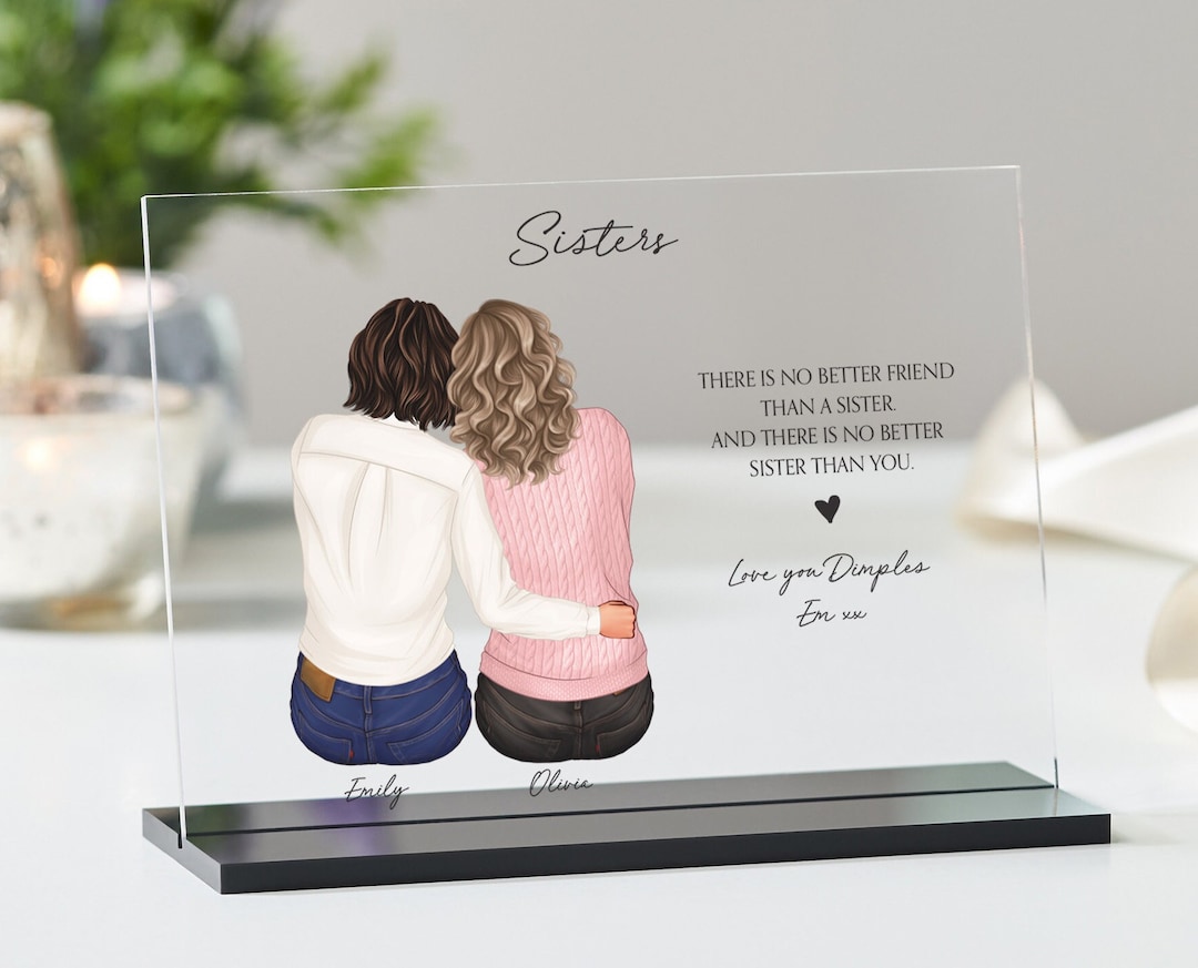 Personalised Sister Print Gift, Gifts for Sisters, Birthday Gift for ...
