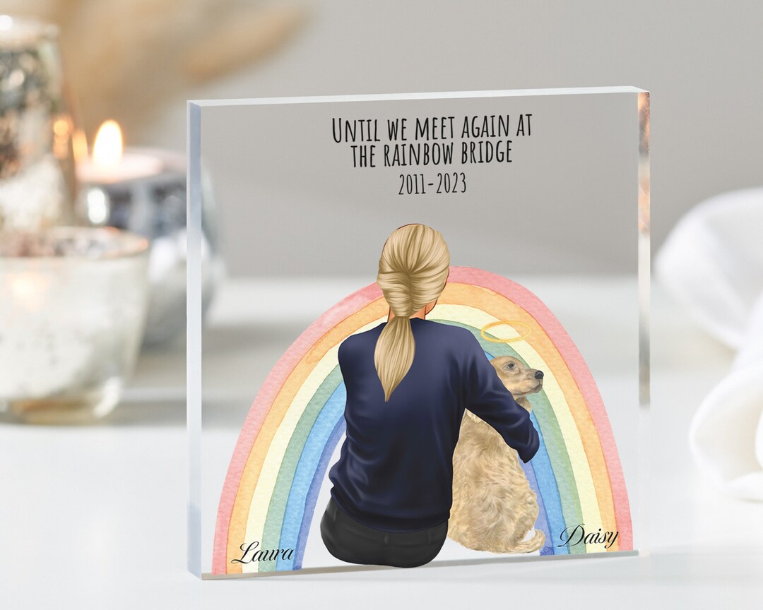 Rainbow Bridge, Dog Memorial, Pet Portrait With Dog, Best Friends Dog ...