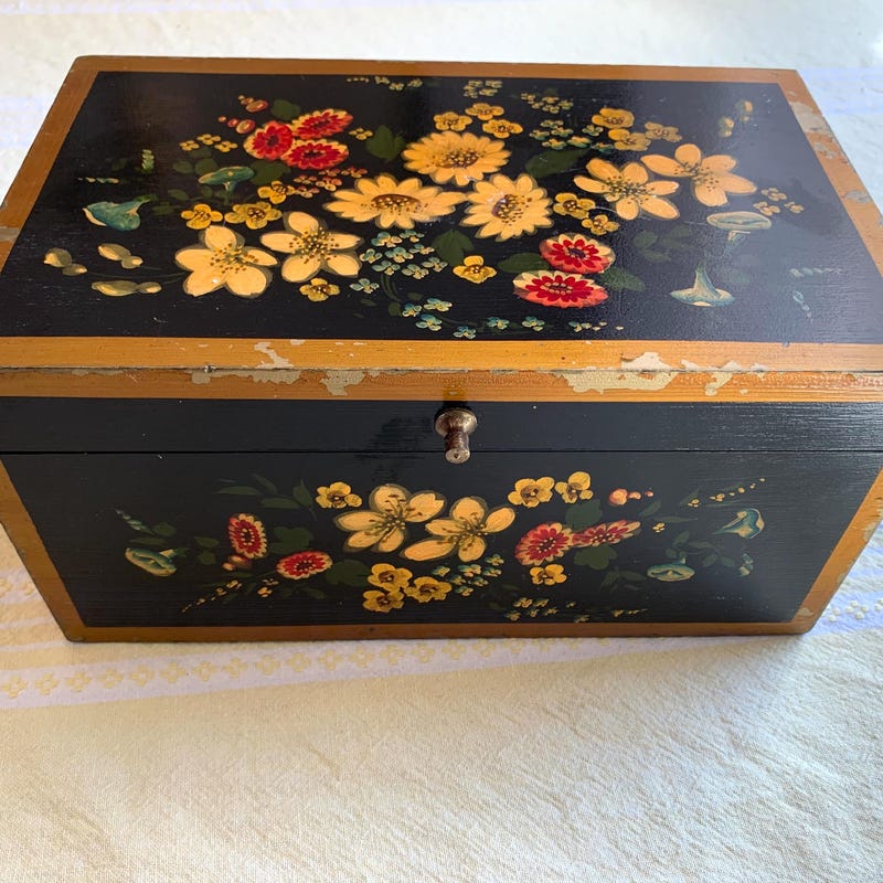 Hand Painted Jewelry Box - Etsy