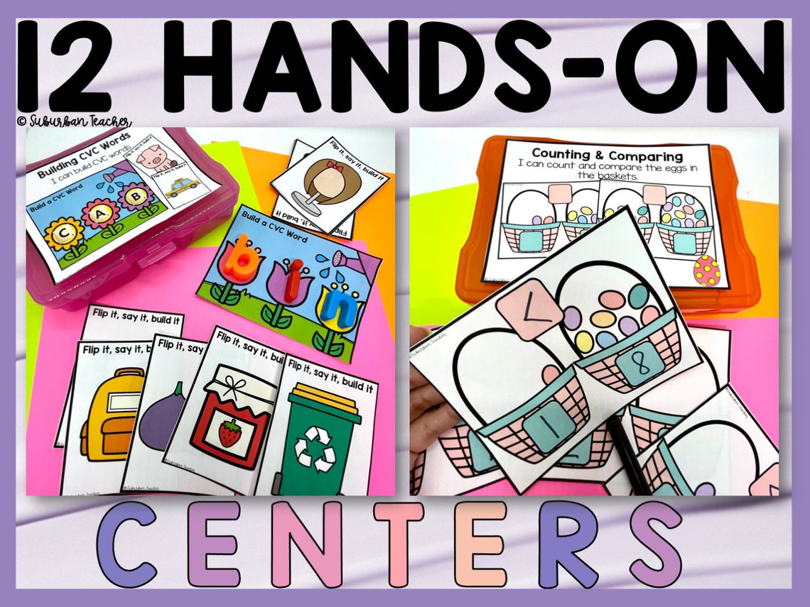 Low Prep April Task Cards Centers Kindergarten Literacy and - Etsy