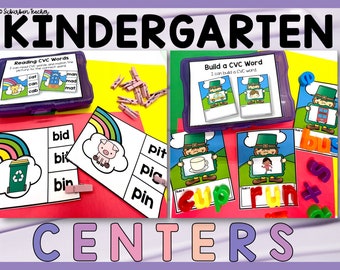 Low Prep April Task Cards Centers Kindergarten Literacy and - Etsy