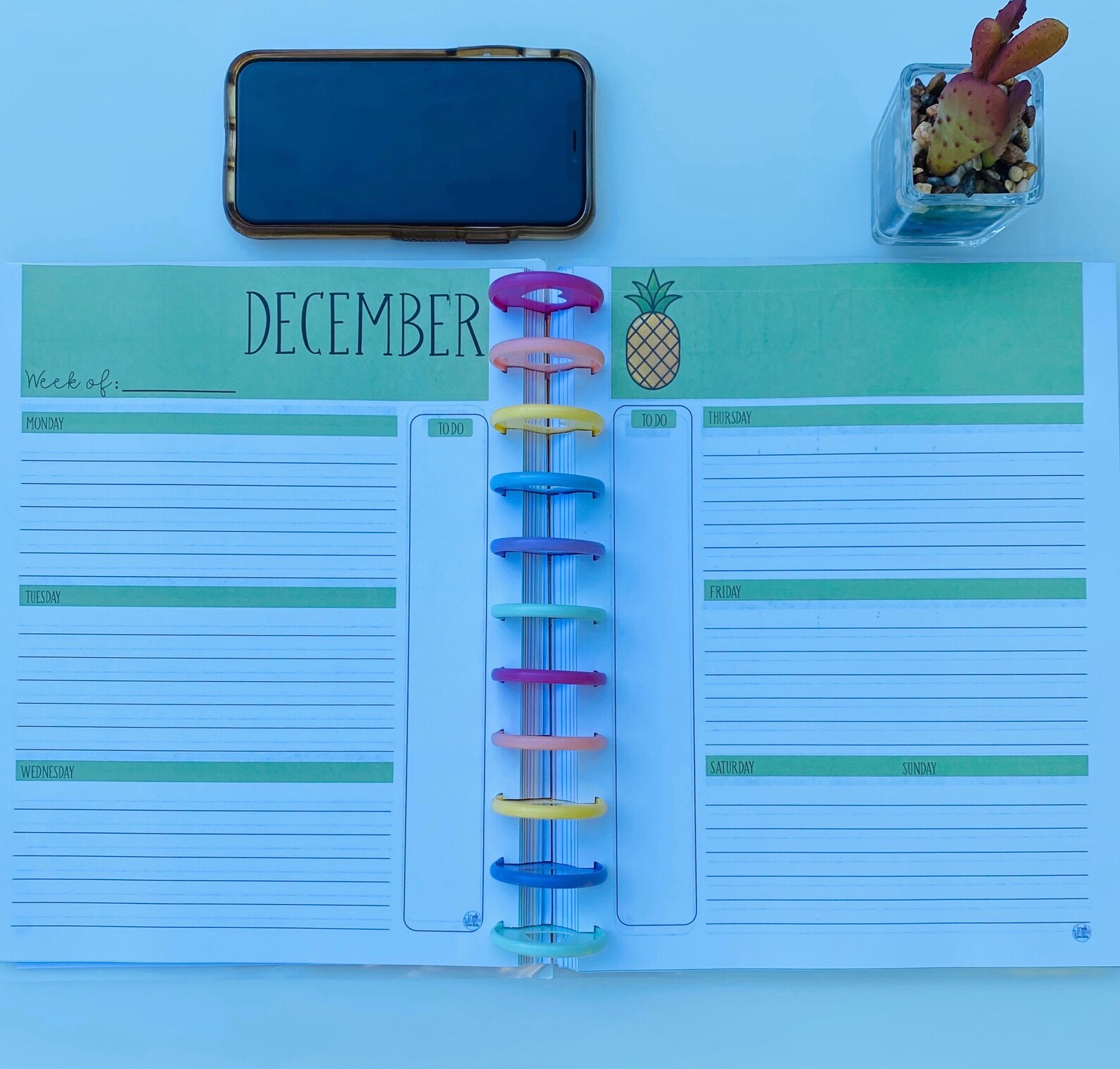 Weekly Planner Weekly Binder - Etsy