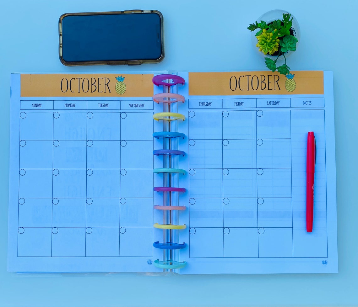 Weekly Planner Weekly Binder - Etsy