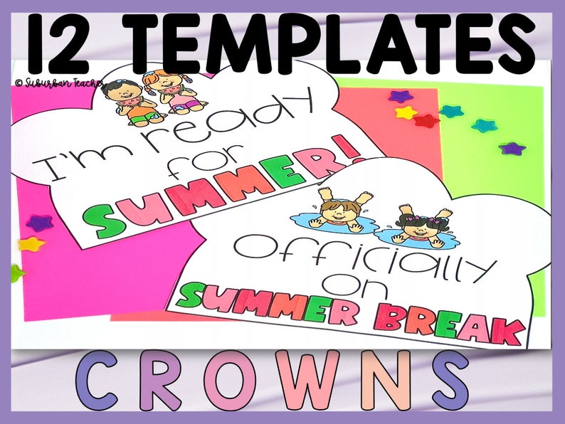 Last Day of School Crown Craft for the Last Day of School Printable Cut ...