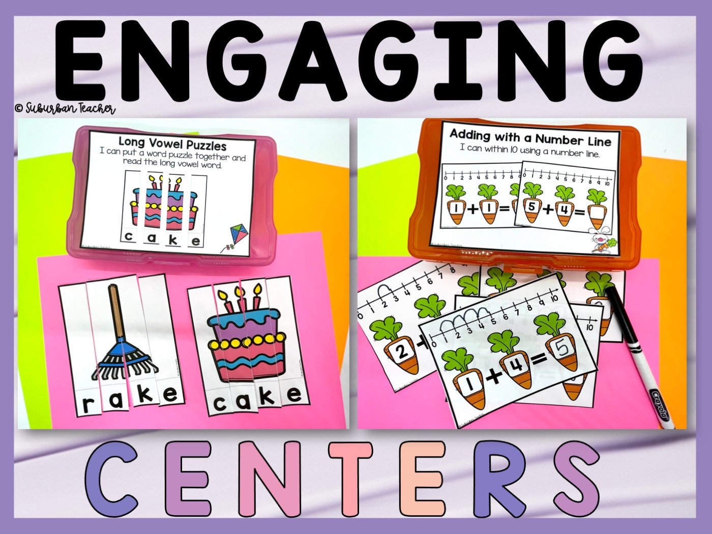 Low Prep April Task Cards Centers Kindergarten Literacy and Math ...