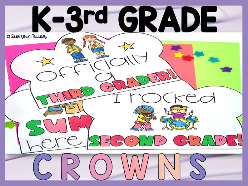 Last Day of School Crown Craft for the Last Day of School Printable Cut ...