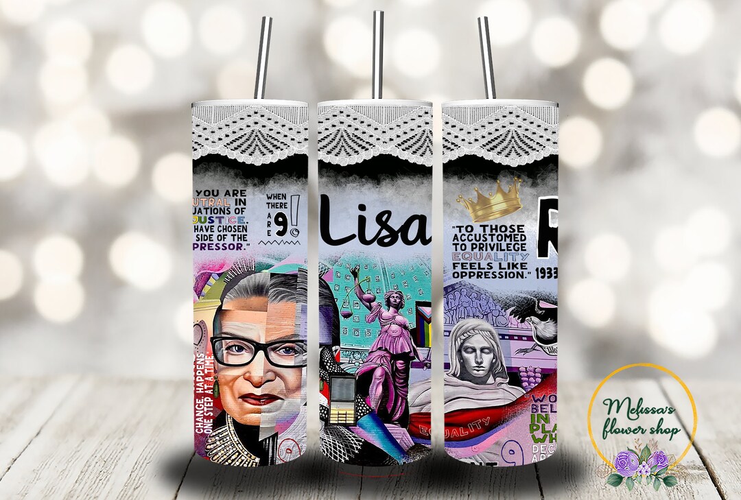 Ruth Bader Ginsburg Equality Tumbler - 20 OZ Tumbler - Roe Vs Wade Gift ...