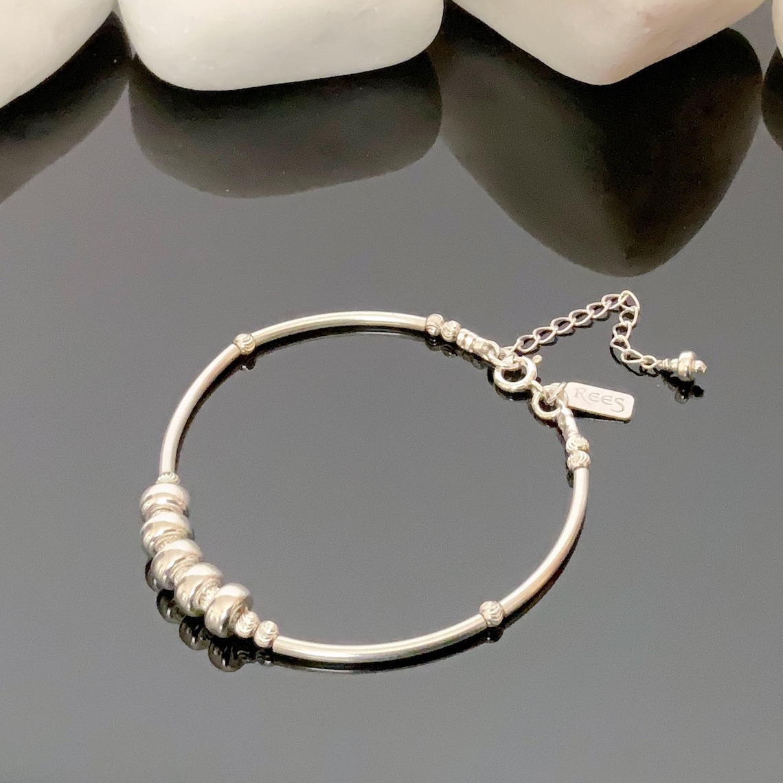 50th Birthday Gift For Women 50th Bracelet Sterling Silver | Etsy