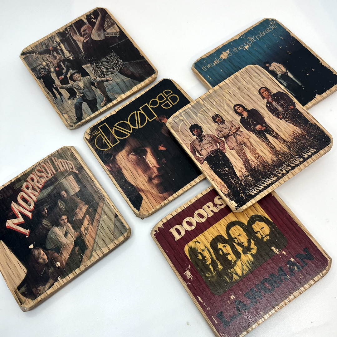 The Doors Wood Coasters - Etsy