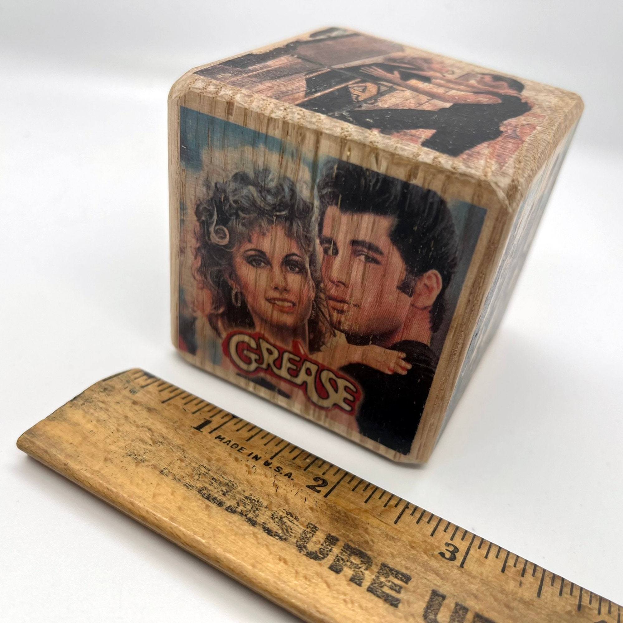 Grease Wood Block | Etsy