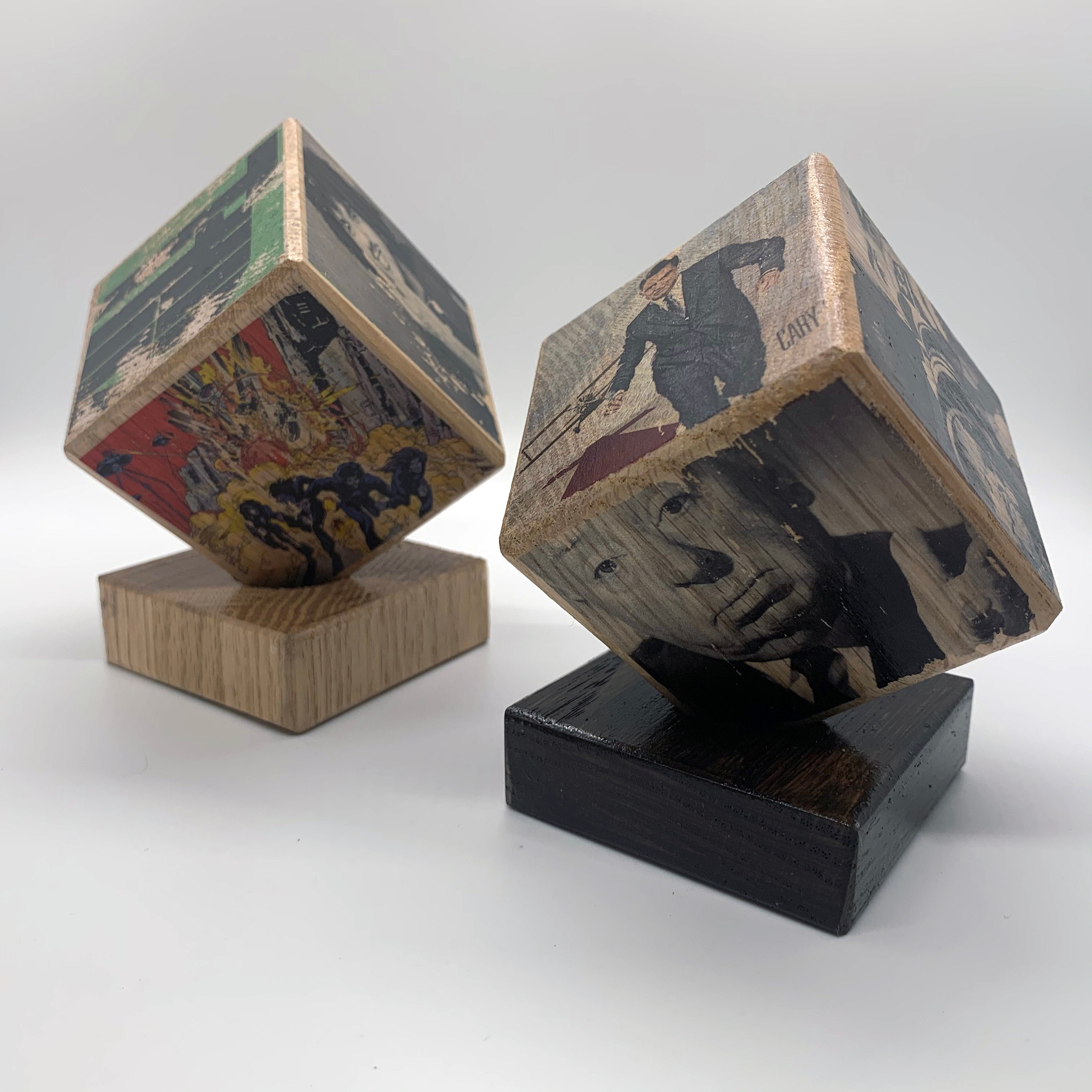 Wood Block Display Stand - Etsy