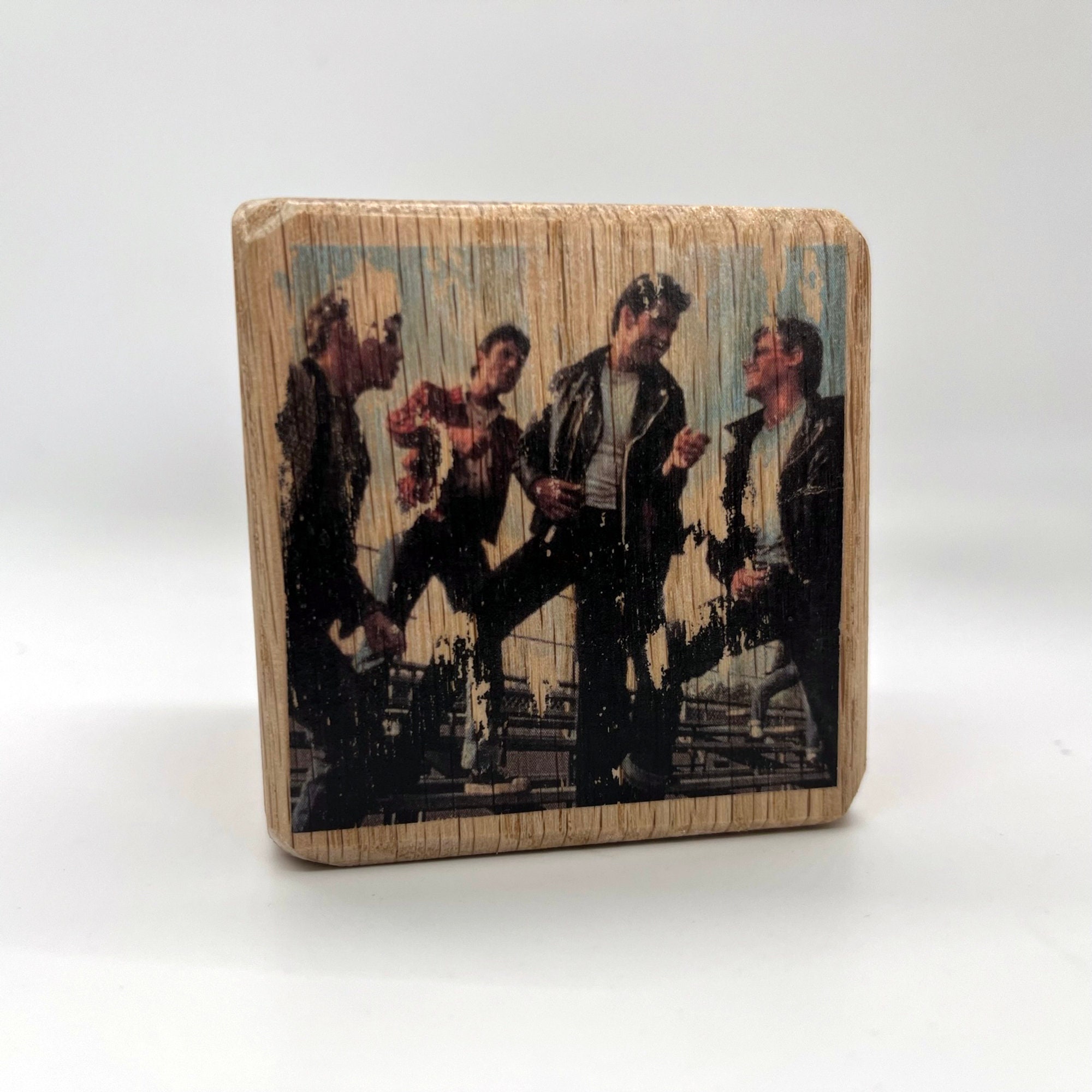 Grease Wood Block | Etsy