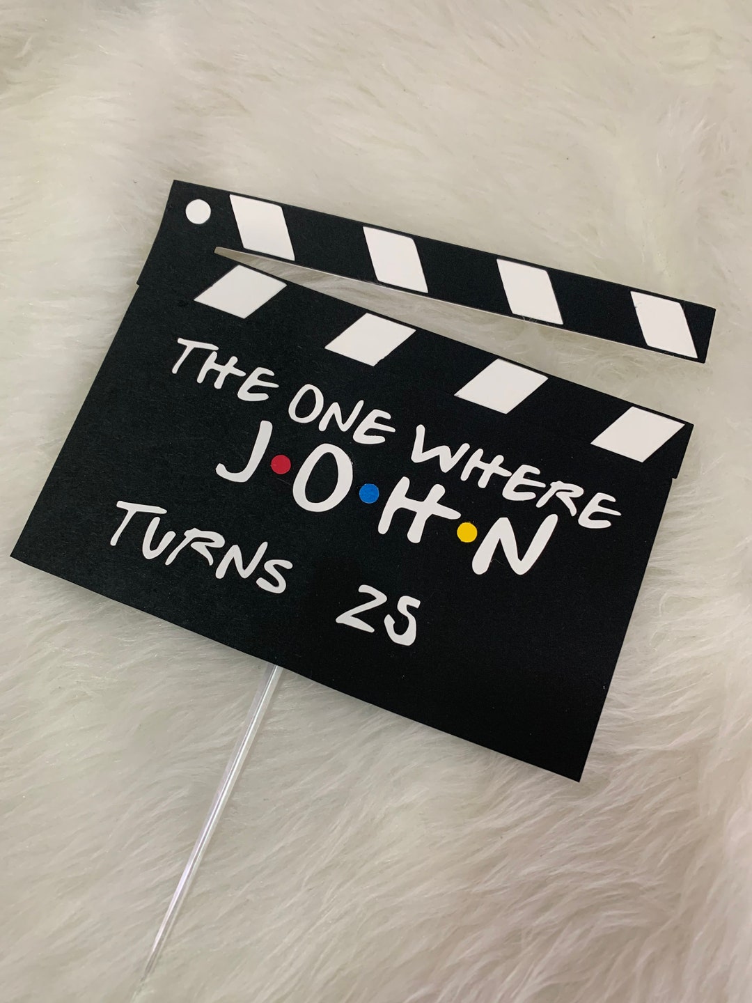 Ready,set,action Cake Topper/friends Theme Cake Topper/movie Director ...