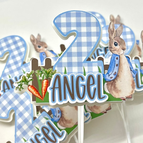 Peter Rabbit Cupcake Topper - Etsy