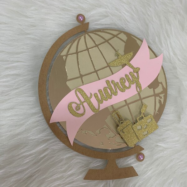 Globe Cake Topper - Etsy