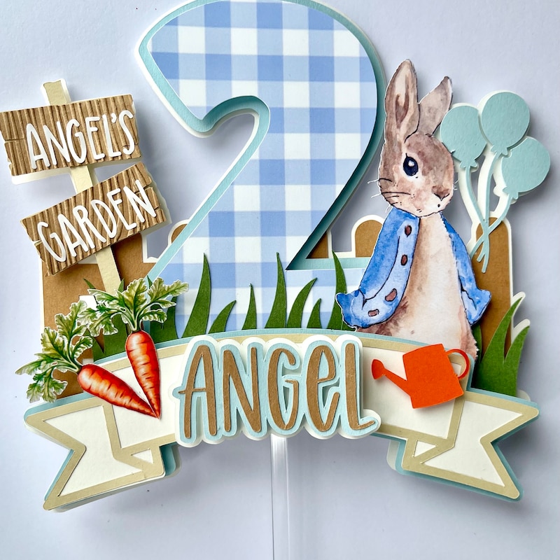 Peter Rabbit Cake Topper - Etsy