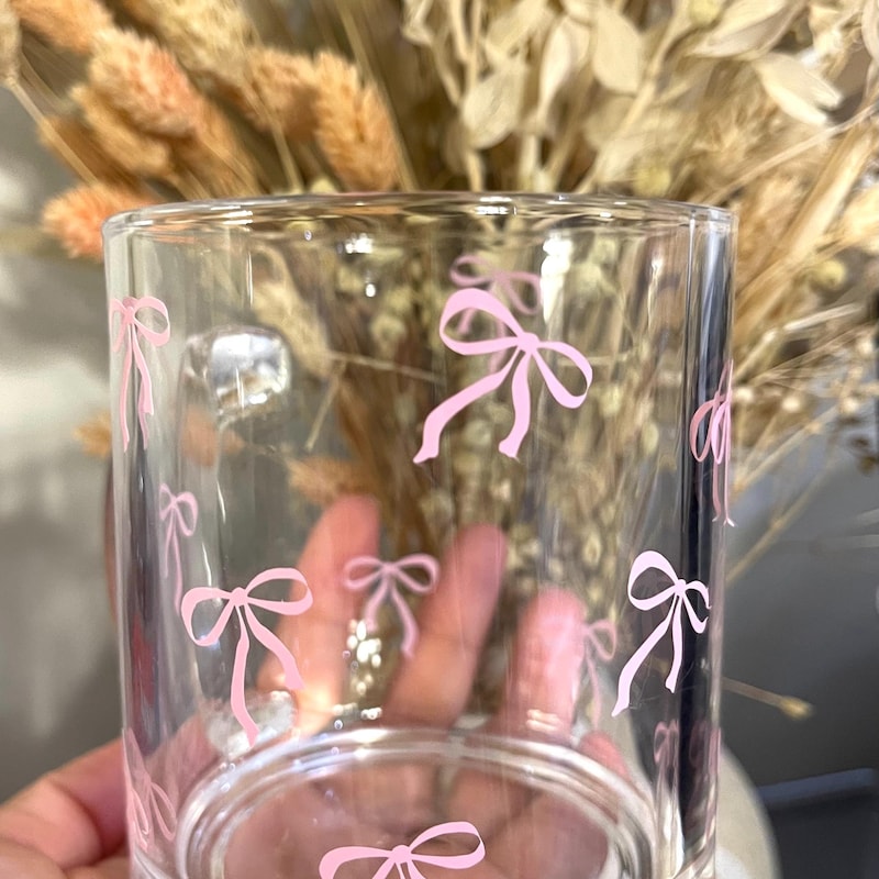 Pink Glass Cups - Etsy