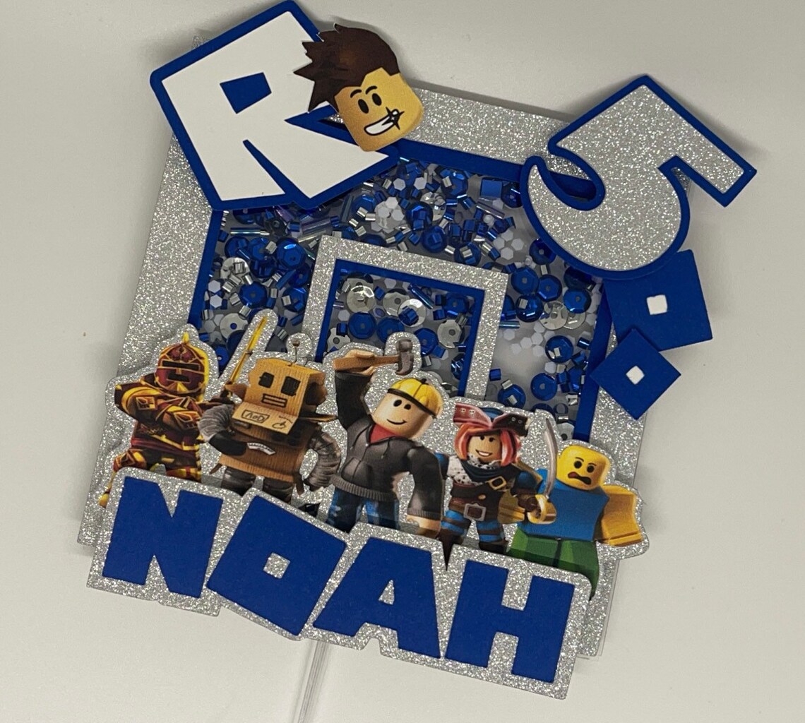 Roblox Cake Topper Design