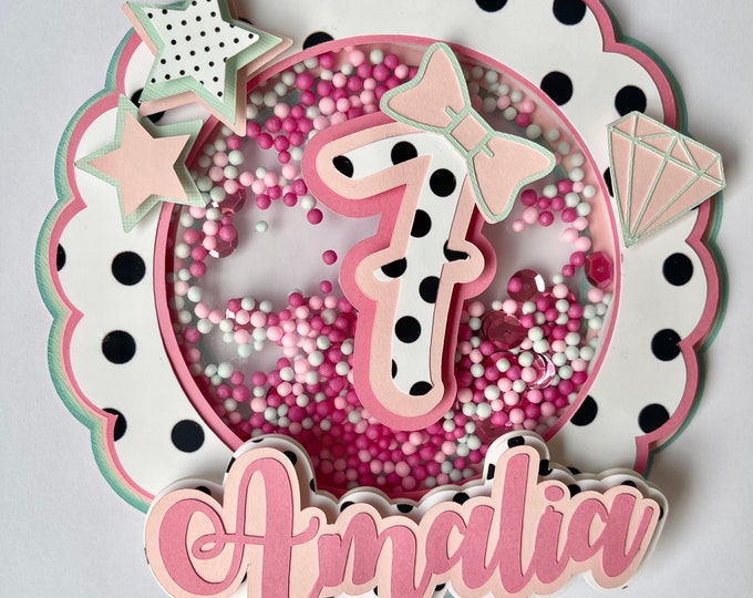 Polka Dot Cake Topper, Polka Dot Topper, L.O.L Surprise Inspired Shaker ...