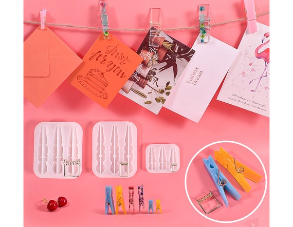 Clips resina molde lindo joyería hecha a mano clip de | Etsy España