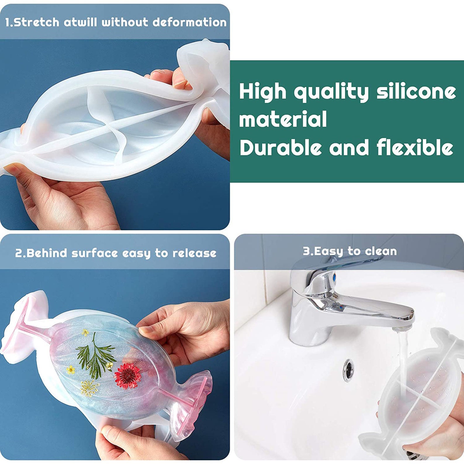 Candy Shaped Tray Mold Resin Jewelry Box Oval Tray Resin | Etsy