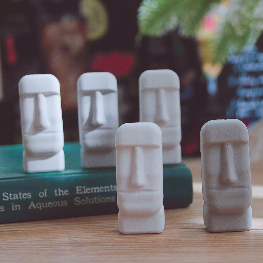 Easter Island Moai Head Mold, Ice Cube, Scented Candle, Diffuser Stone ...