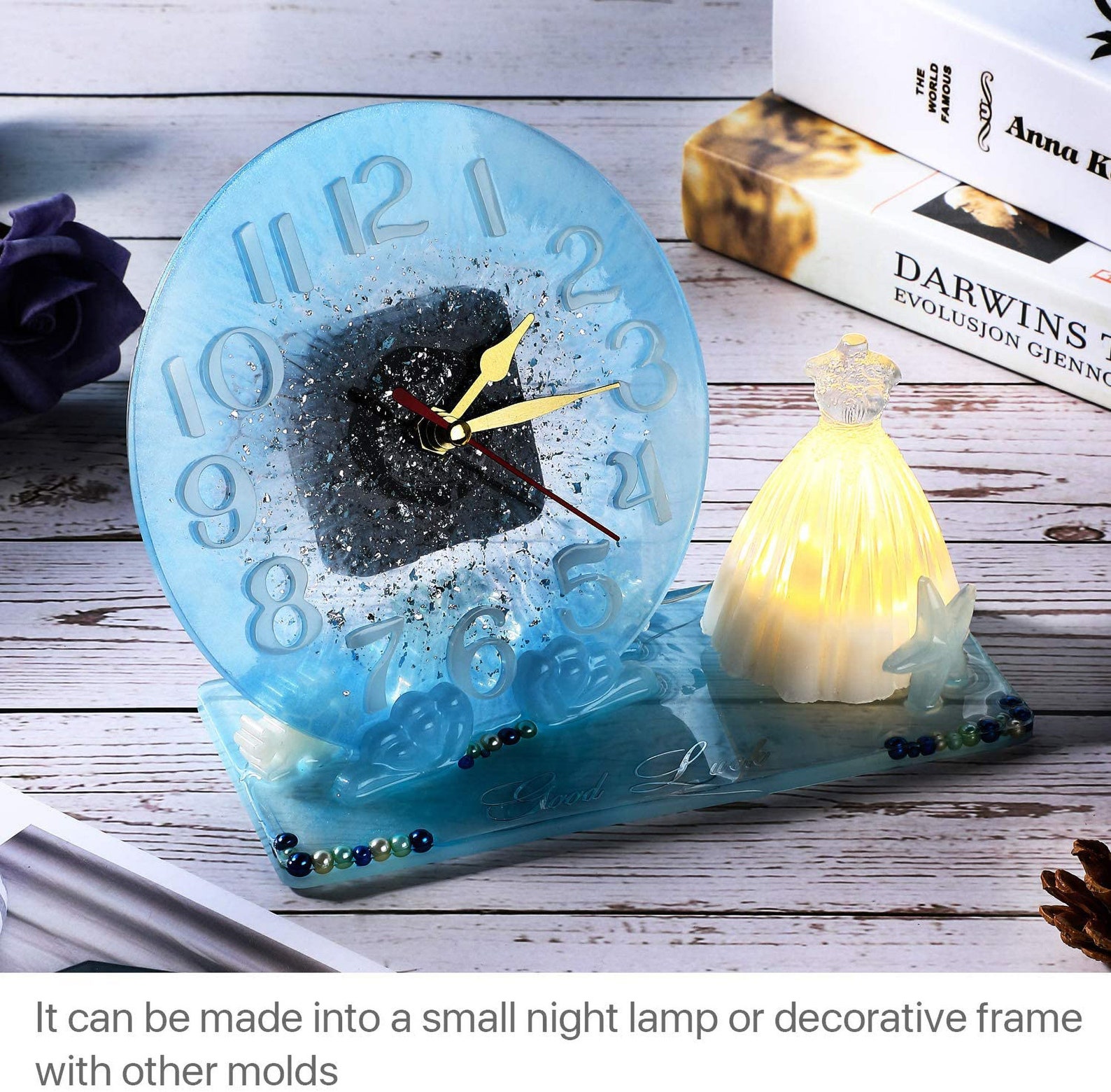 Small Number Clock Mold Resin Round Clock Silicone Mold - Etsy