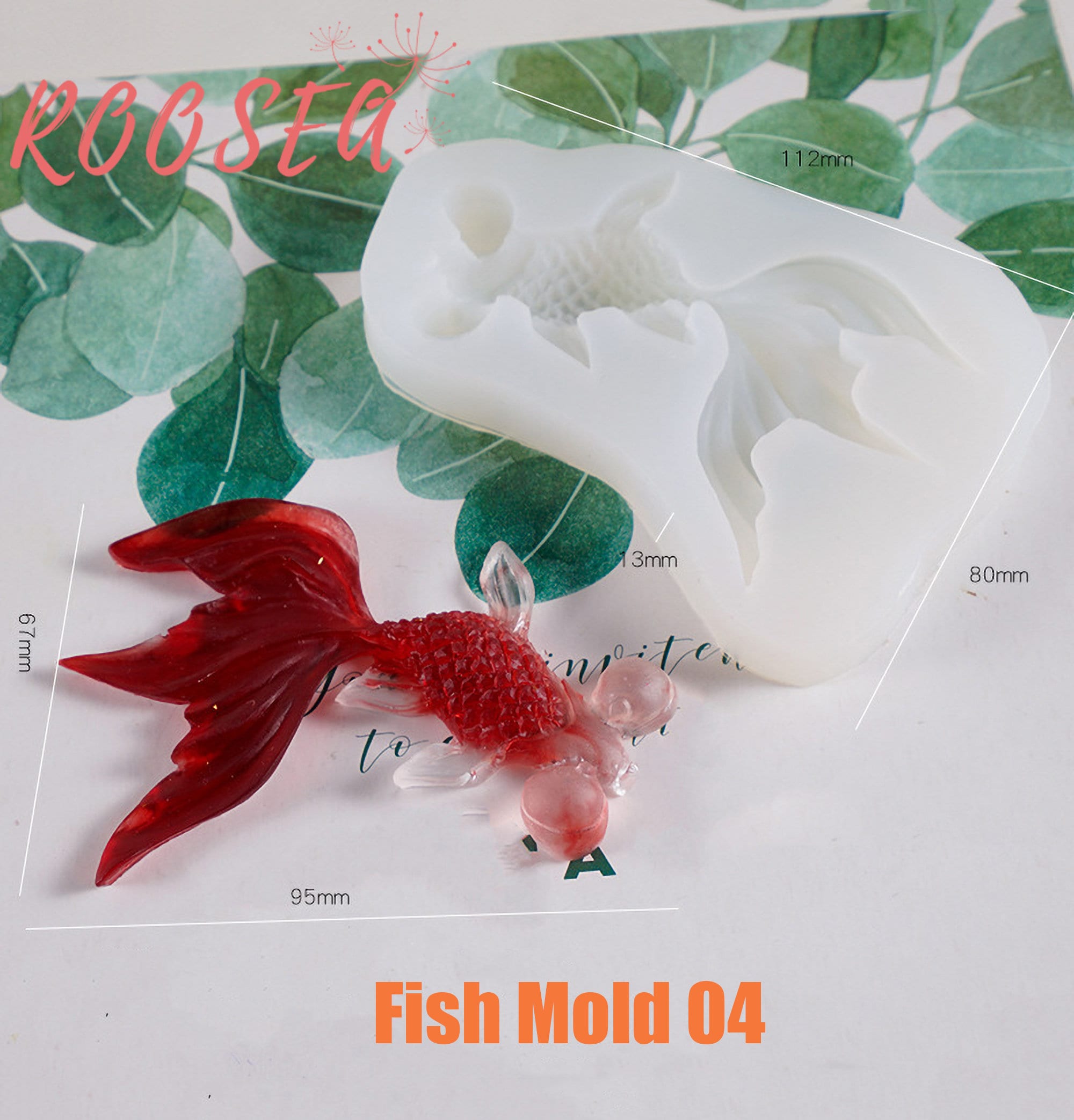 Koi Fisch Resin Gießform Fisch SilikonForm Micro Landschaft | Etsy