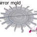 Mirror Mold, Creative Sun Shape Wall Mirror Resin Mold, Makeup Mirror ...
