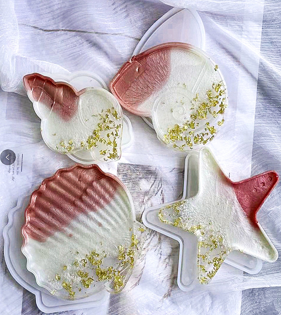 Plate Resin Molds Silicone Seashell Tray Resin Mold Jewelry - Etsy