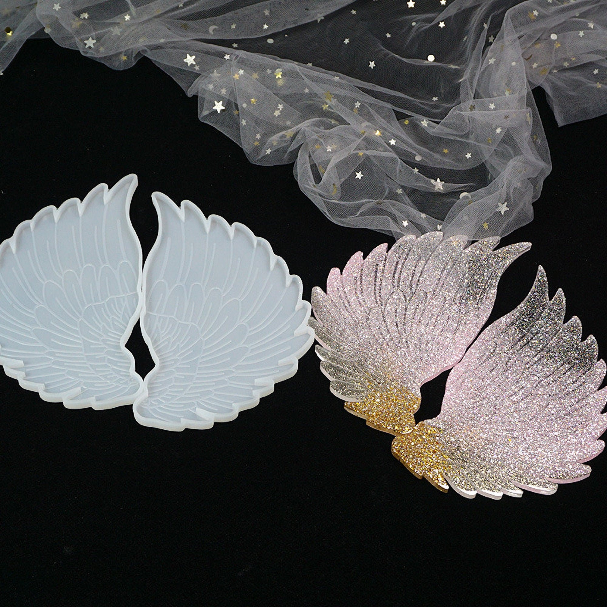 Angel Wings Mold Resin Wings Silicone Mold Winds Decor - Etsy