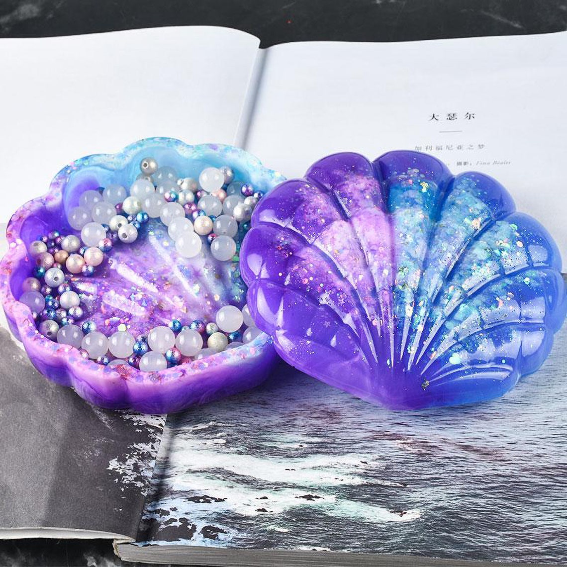 Sea Shell Box Resin Mold Shell Mold for Silicone Shell - Etsy