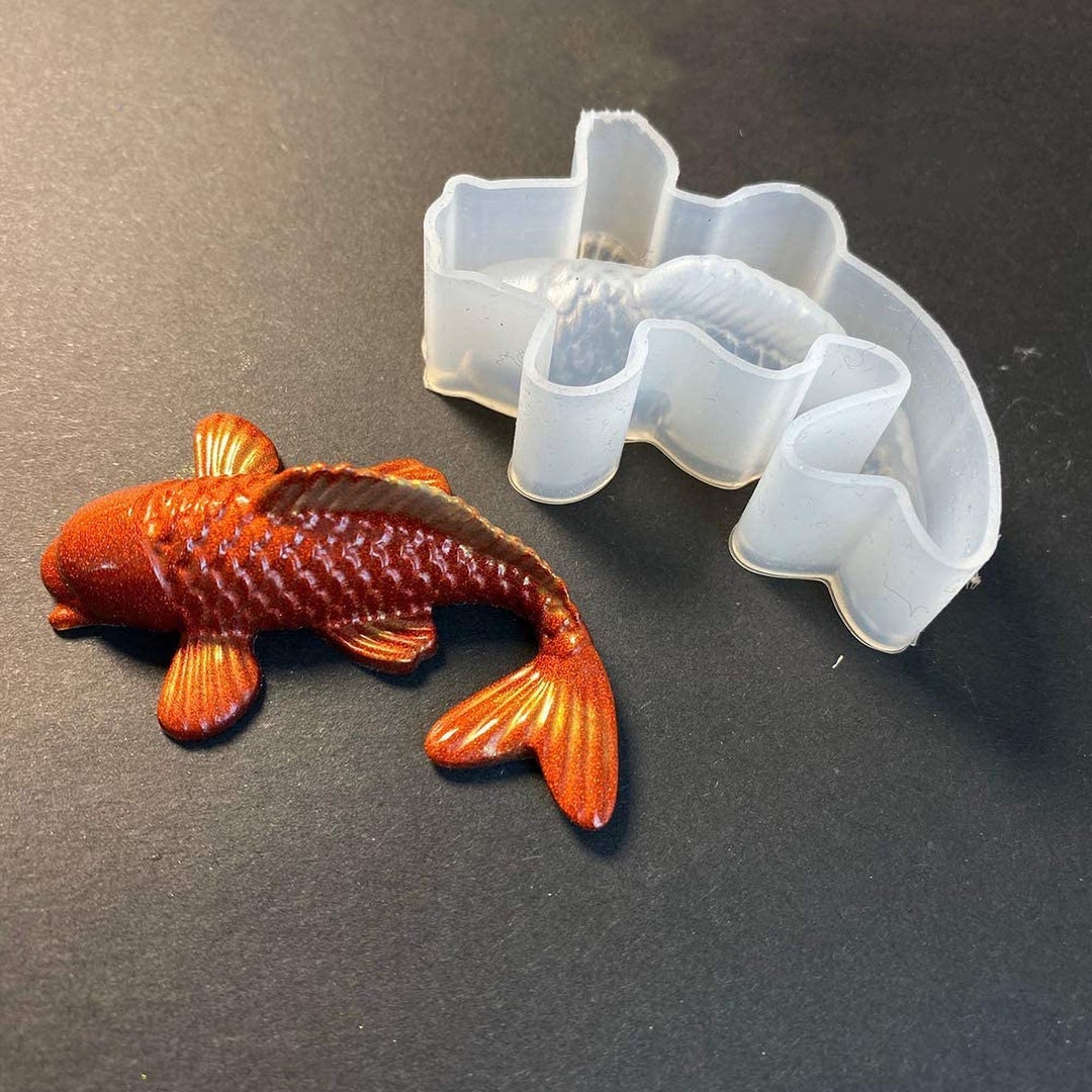 Koi Fish Resin Mold Luck Koi Fish Silicone Mold Silicone - Etsy