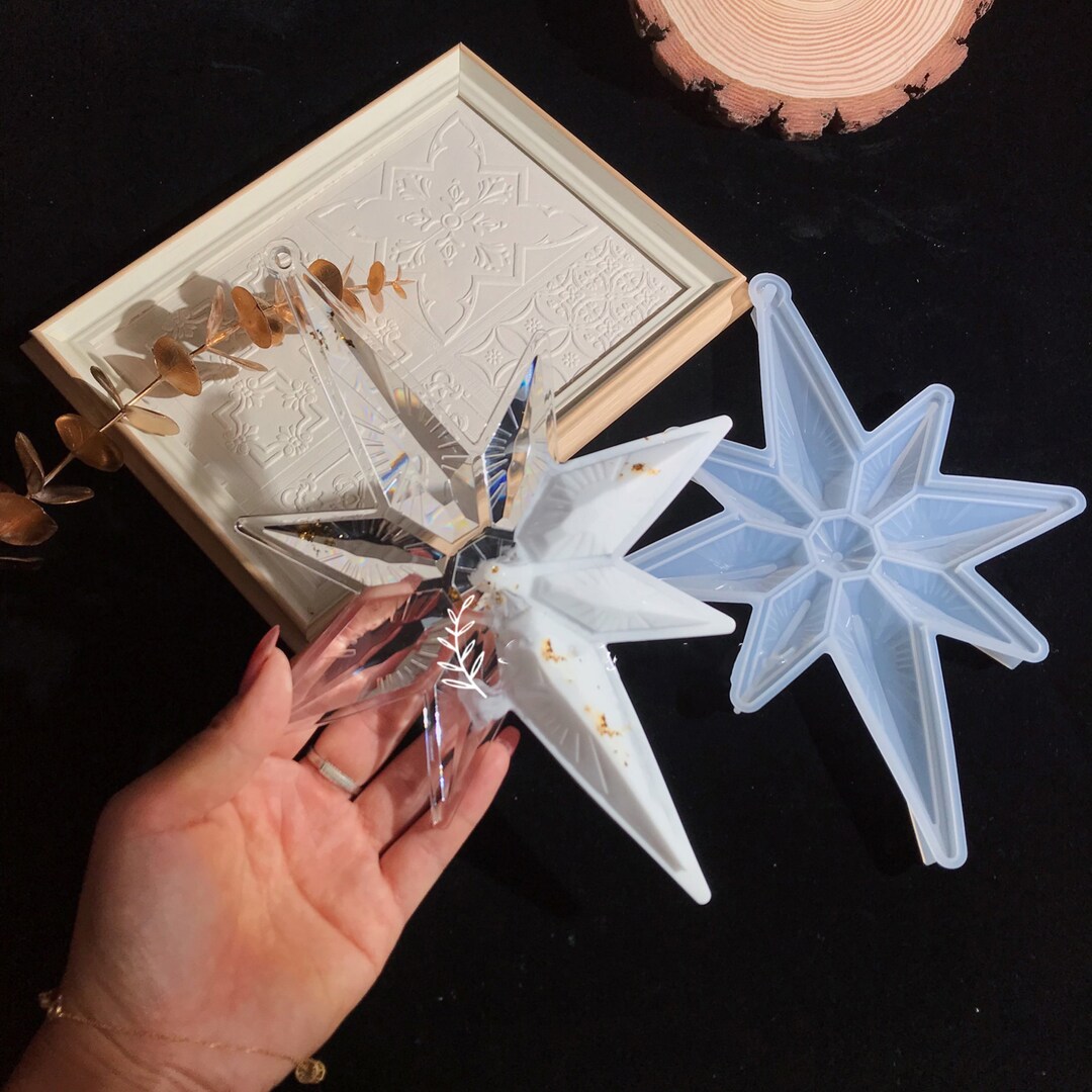 Resin Molds, Star Anise Silicone Molds, Moon Star Pendant Necklace ...