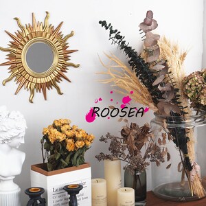 Mirror Mold, Creative Sun Shape Wall Mirror Resin Mold, Makeup Mirror ...